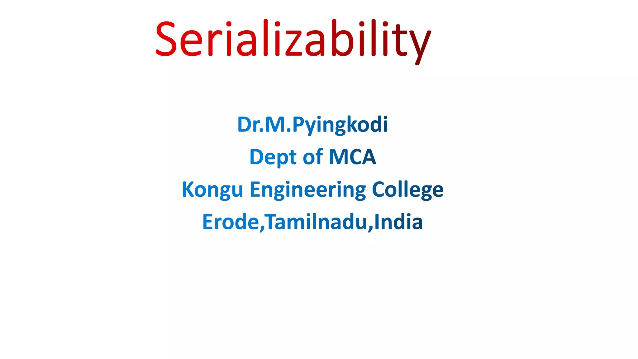 Serializability | PDF