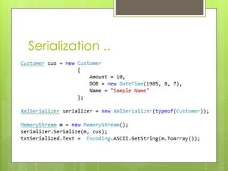 Serialization | PPT