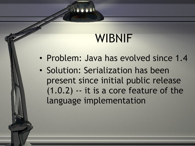 Java Serialization | PPT | Web Development | Internet