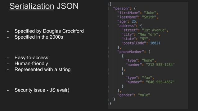 Serialization | PPTX | Programming Languages | Computing