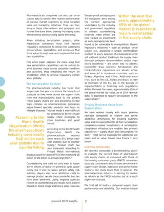 Serialization: Driving Business Value Beyond Compliance | PDF