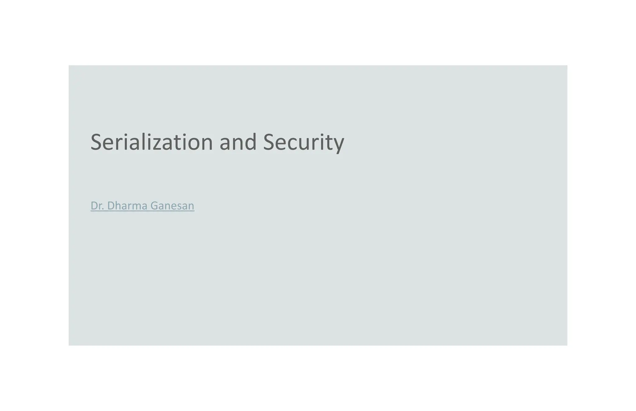 .NET Deserialization Attacks | PDF