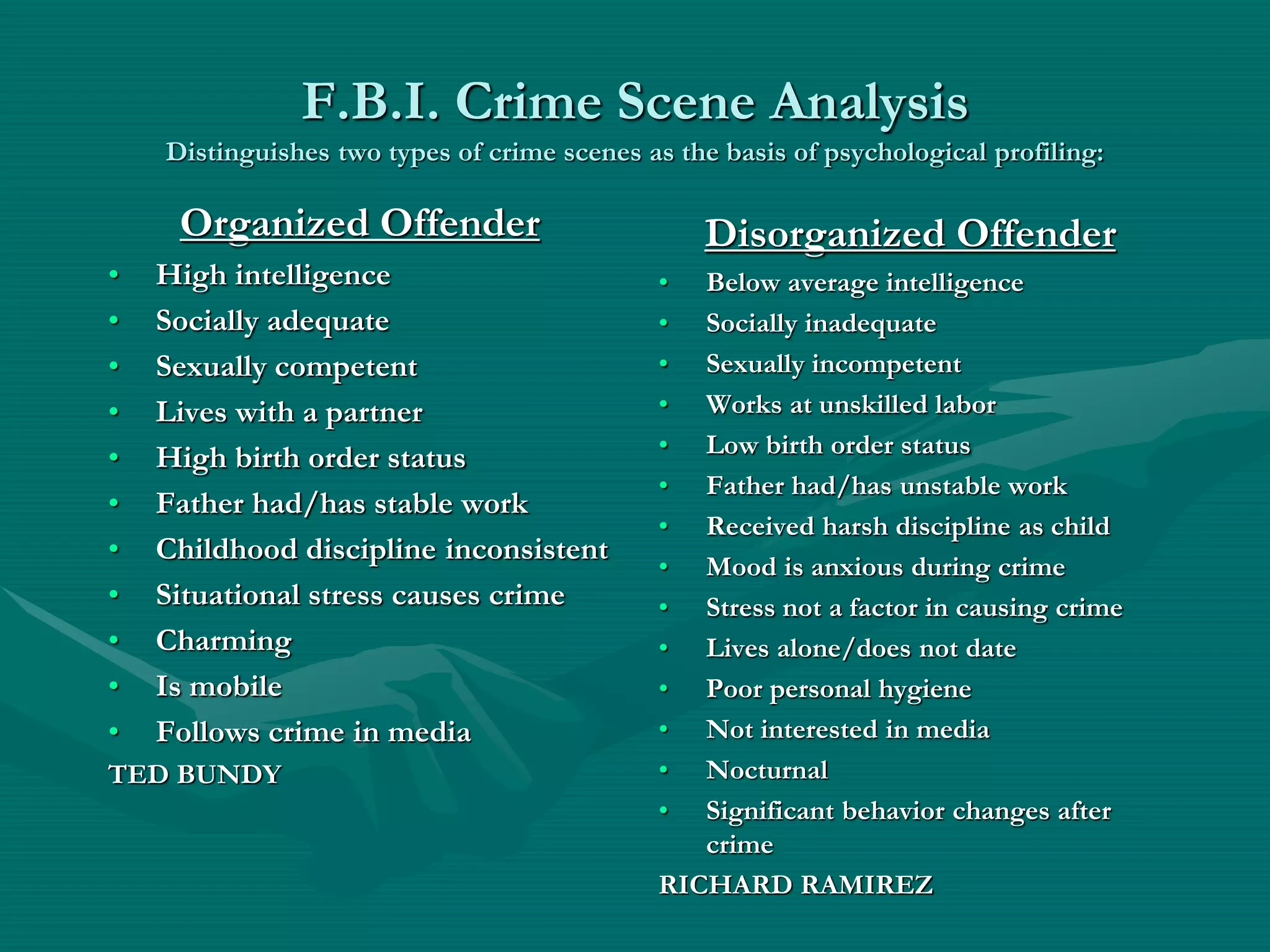 Serial killer psych | PPTX | True Crime | Genres