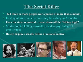 Serial killer psych | PPTX | True Crime | Genres