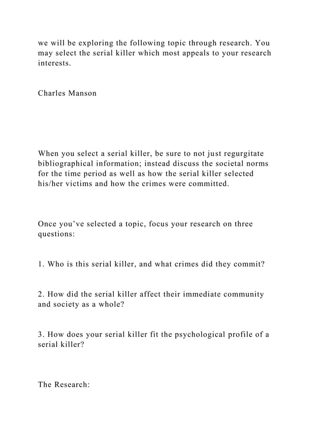 Serial Killer Research NameDirec.docx