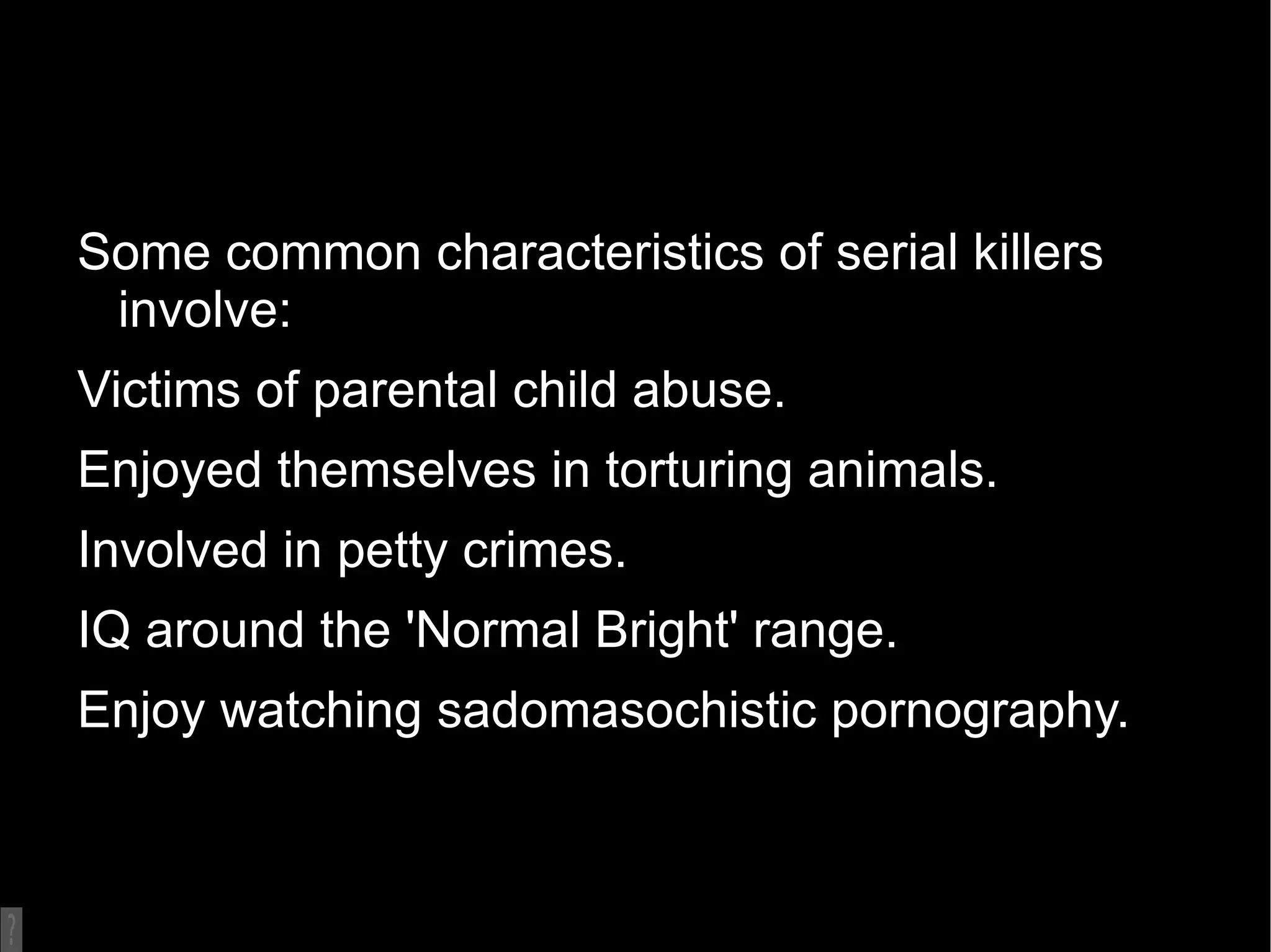 Serial killers pre final | PPT
