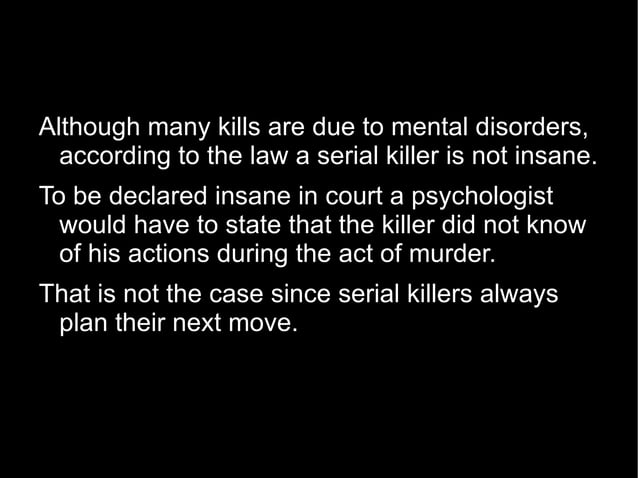Serial killers pre final | PPT