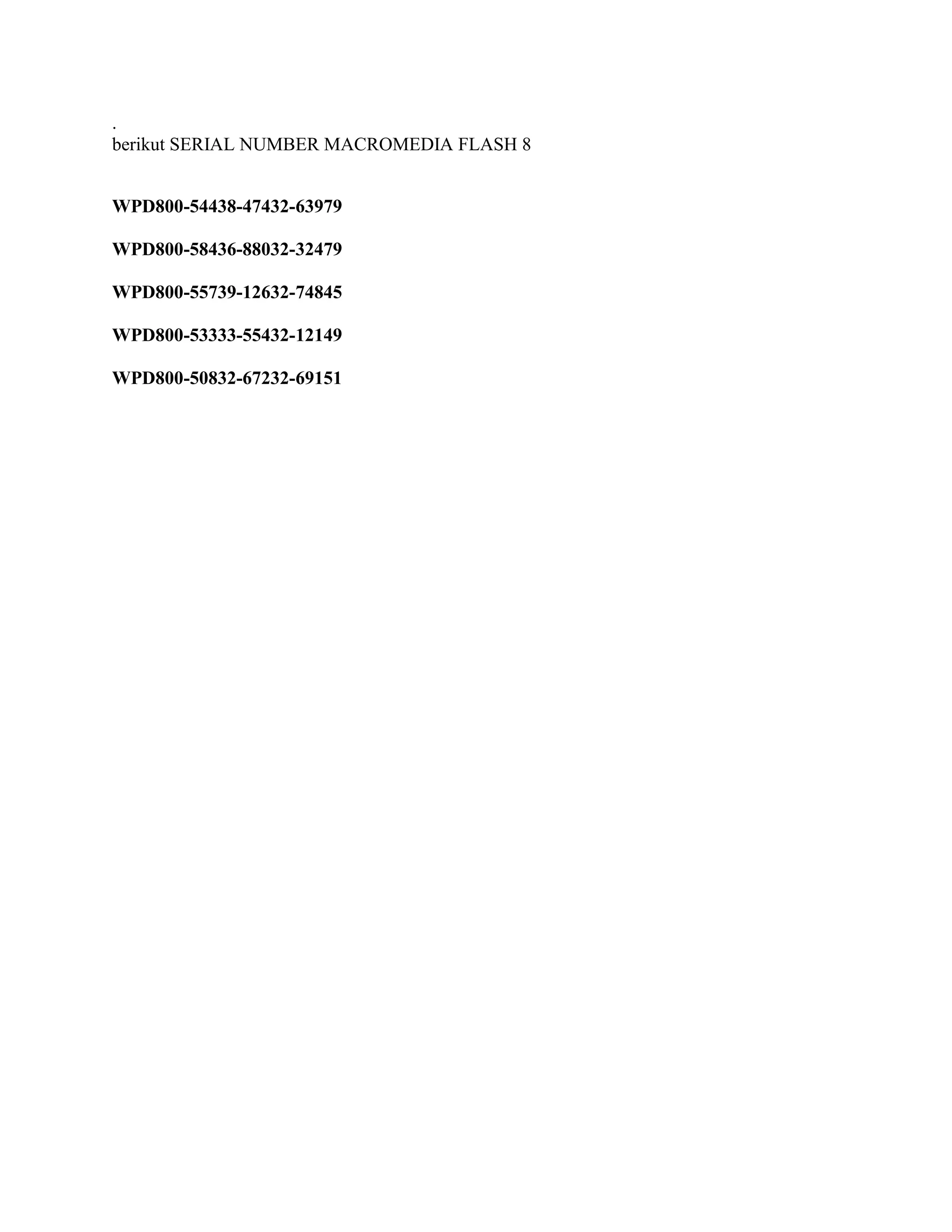 Serial number macromedia flash 8 | DOCX | Technology & Computing