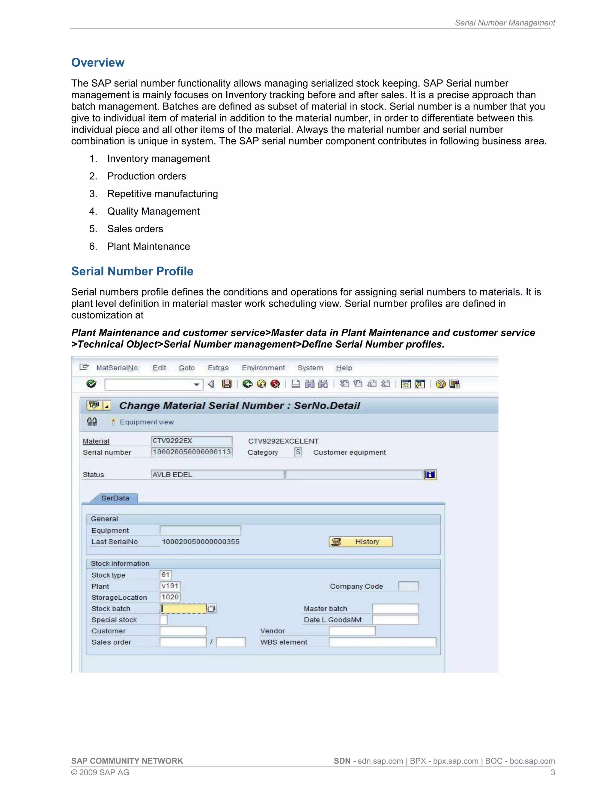 Serial number management | PDF