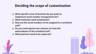 Serial Number Management.pptx | Technology & Computing
