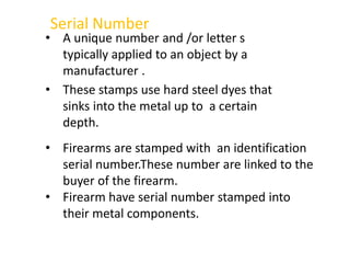 Serial number restoration | PPTX