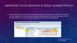 Serial Numbers in SAP MM by Aman Saksena.pptx | Business Accounting ...