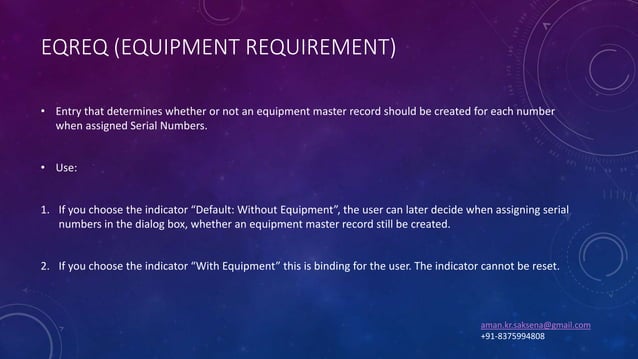 Serial Numbers in SAP MM by Aman Saksena.pptx | Business Accounting ...