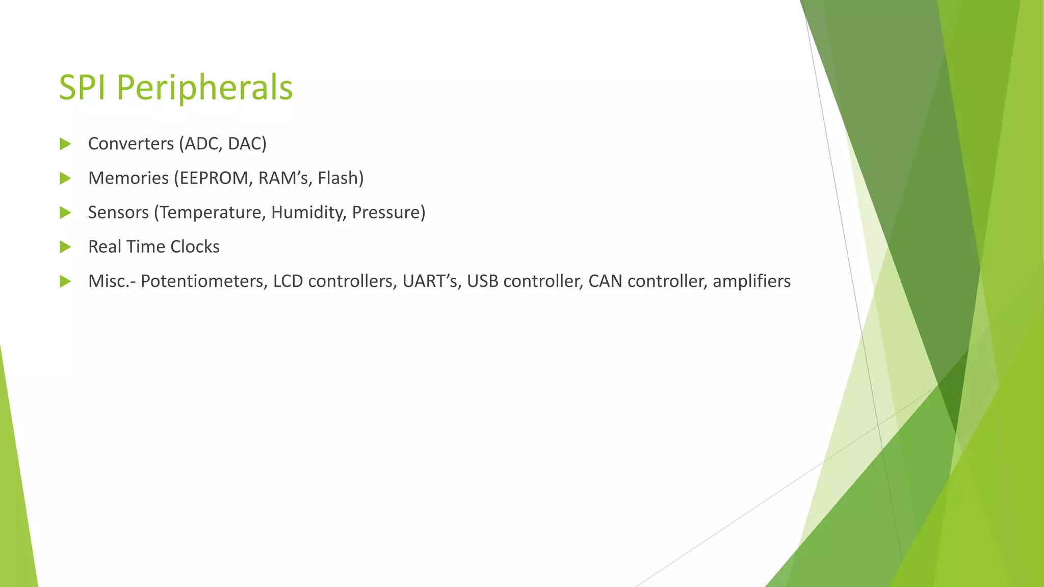 Serial Peripheral Interface | PPTX