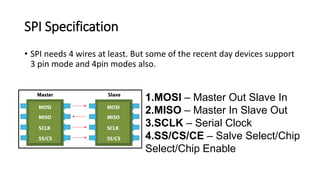 Serial Communication - Serial Peripheral Interface | PPTX