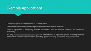Serial to Ethernet Convertor- Case Communications | PPT | Free Download