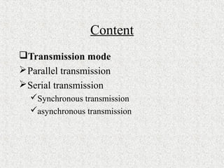 Serial transmission | PPT