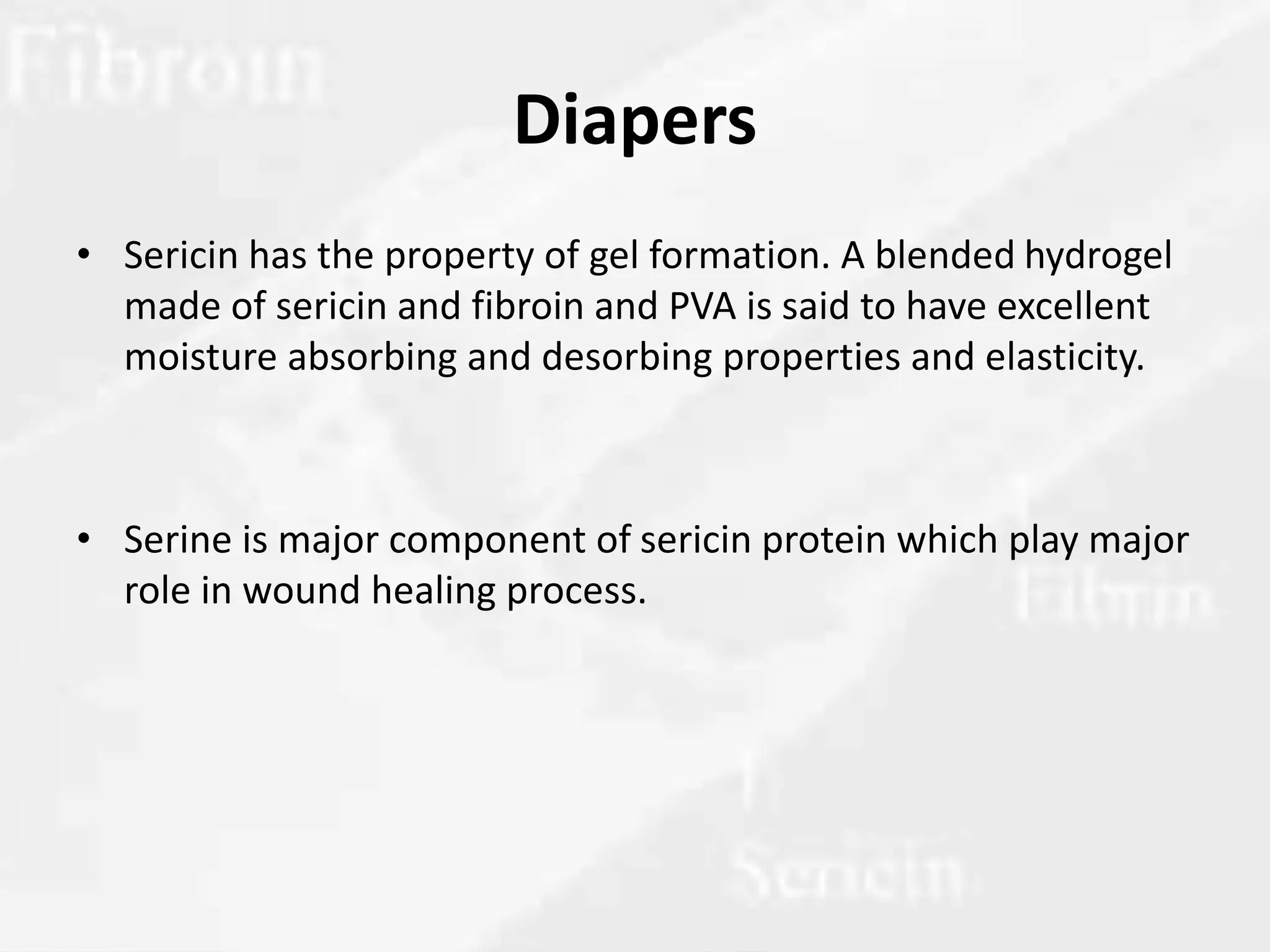 Sericin and its applications in textiles | PPTX