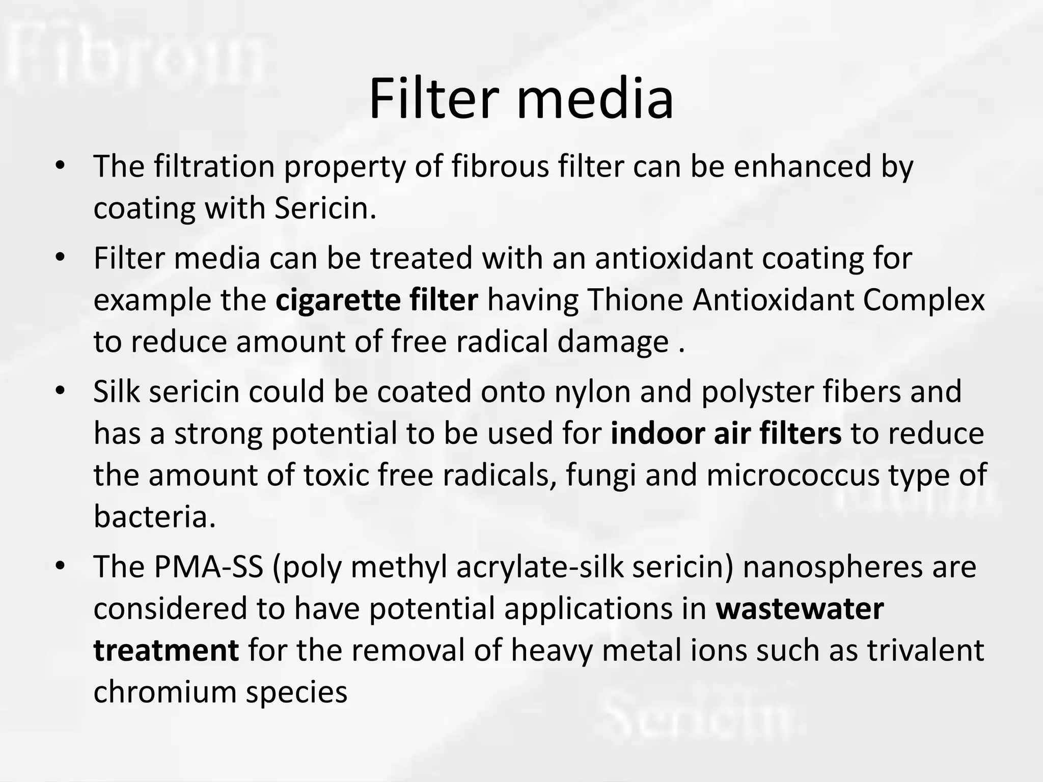 Sericin and its applications in textiles | PPTX