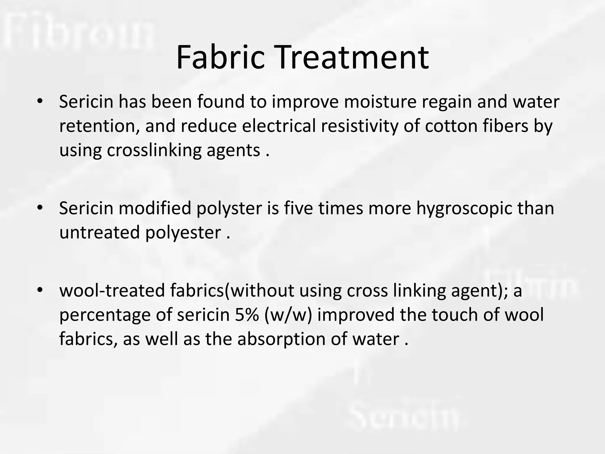 Sericin and its applications in textiles | PPTX