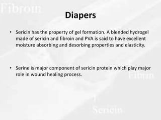 Sericin and its applications in textiles | PPTX