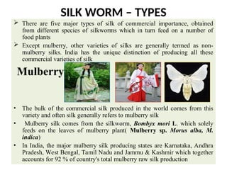 sericulture-culture of silk worms for silk | PPT