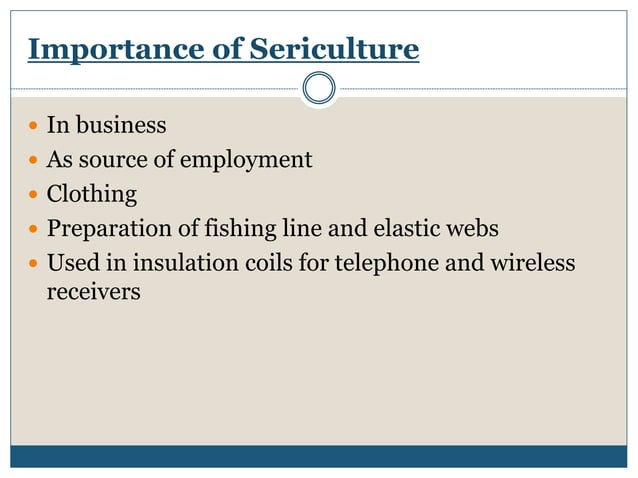 Sericulture | PPT