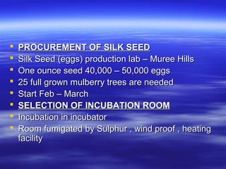 Sericulture lec China History Stages Duration Activity | PPT