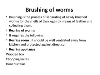 Silkworm rearing in Nepal & Importance of silkworm rearing | PPTX