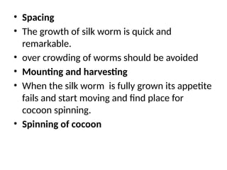 Silkworm rearing in Nepal & Importance of silkworm rearing | PPTX