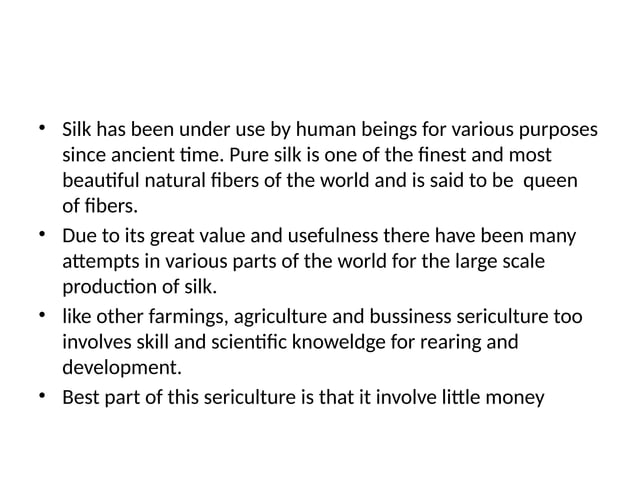 Silkworm rearing in Nepal & Importance of silkworm rearing | PPTX