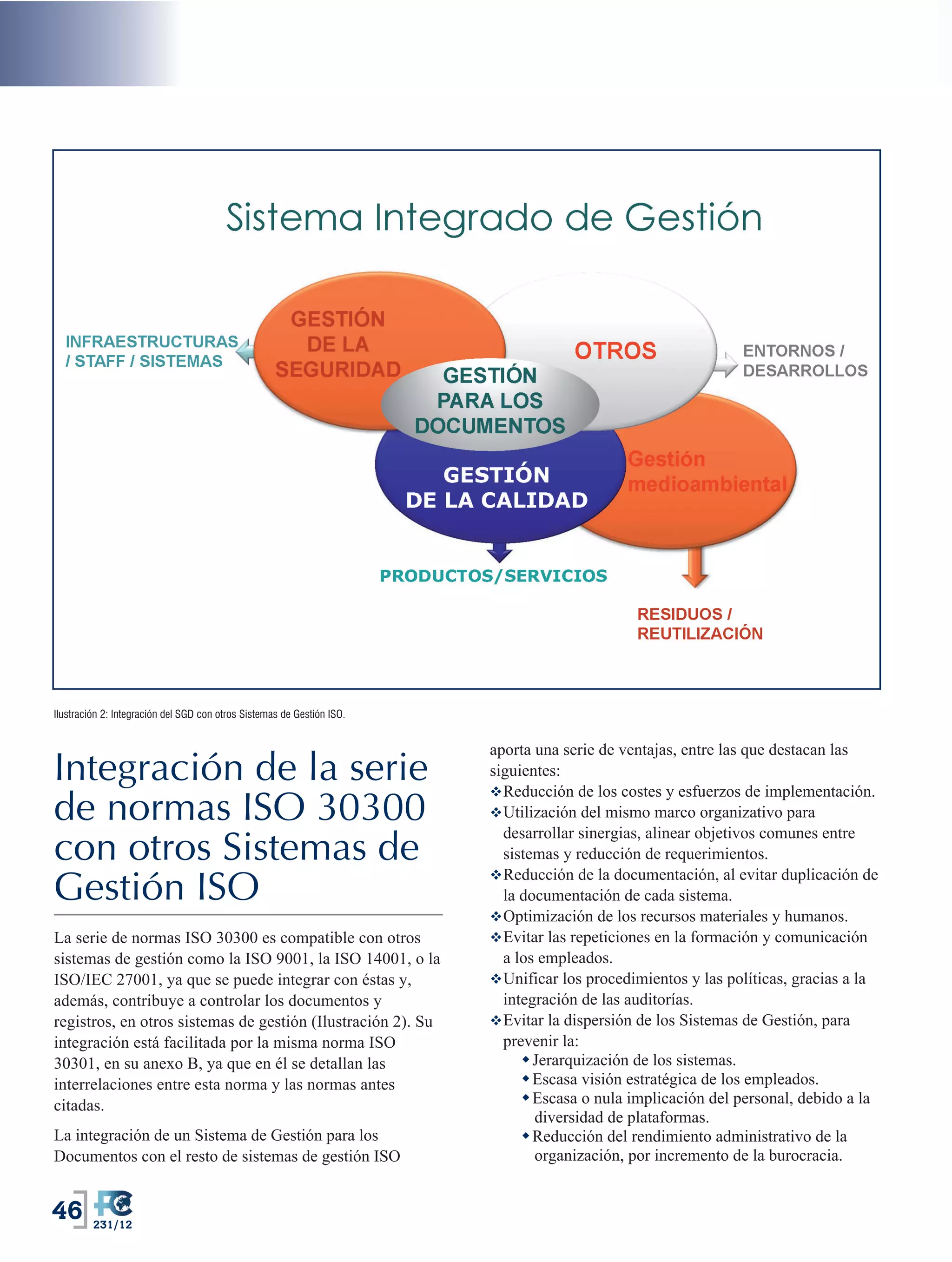 Serie de normas iso 30300 Los Beneficios de Integrar la Gestión ...