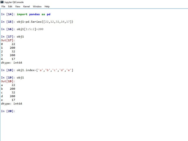 python series and dataframe of pandas data structures | PPTX