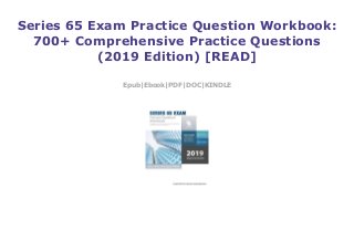 Series 65 Exam Practice Question Workbook: 700+ Comprehensive