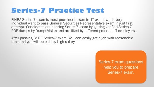 Series-7 exam new questions - Purchase tested Series-7 Answers