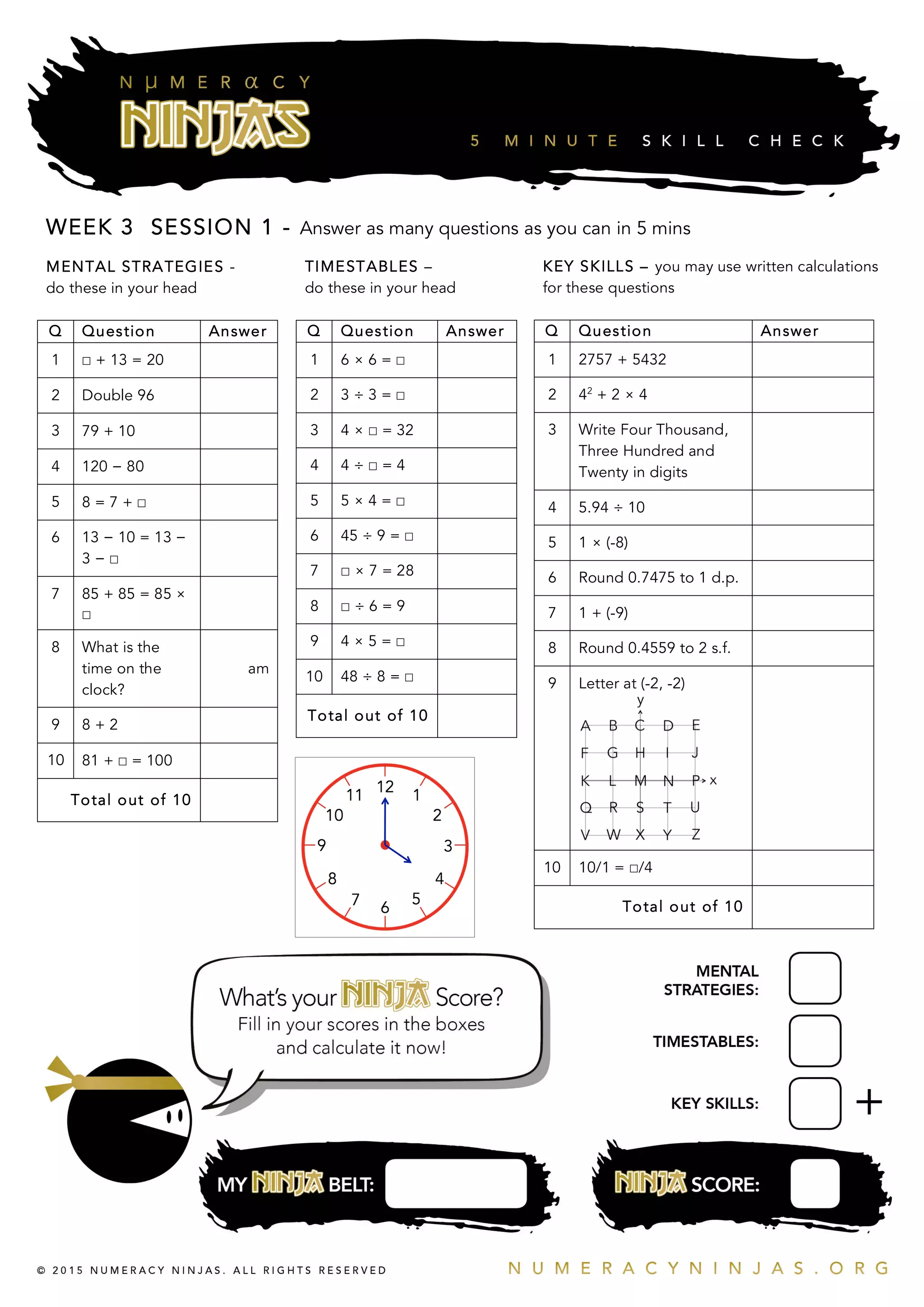Series a-numeracy-ninjas-skill-book-1-session | PDF