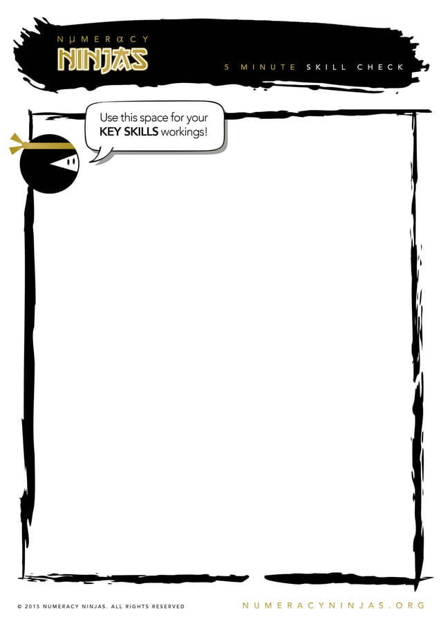 Series a-numeracy-ninjas-skill-book-1-session | PDF | Standardized ...