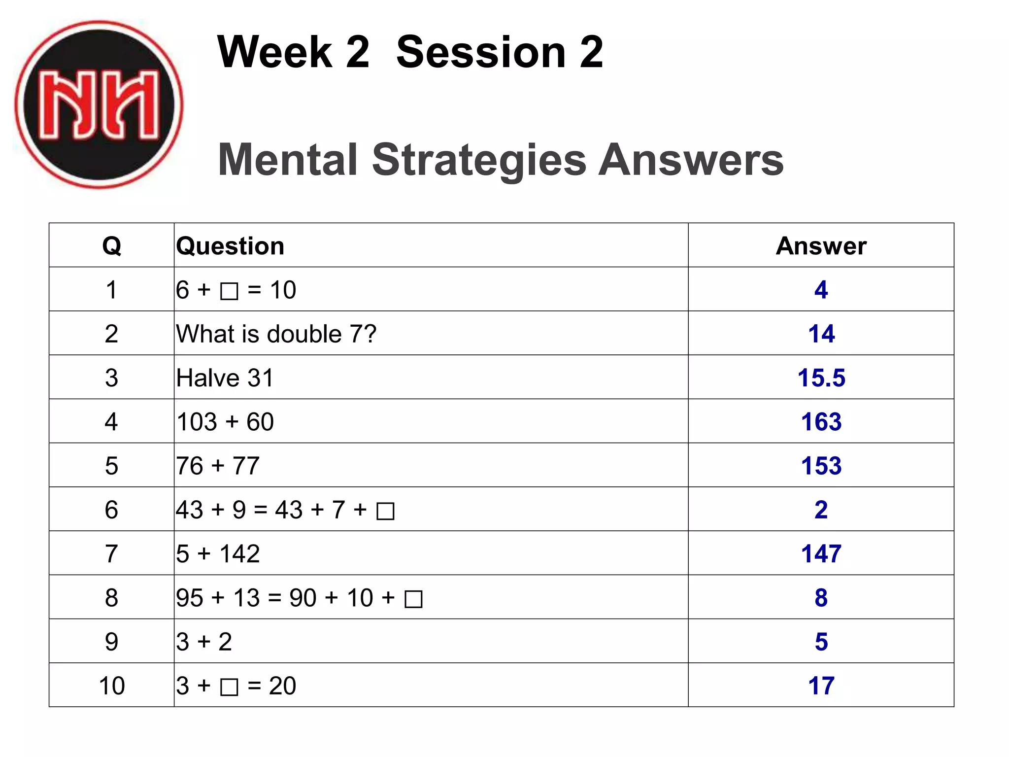 Series a-numeracy-ninjas-skill-book-answers-v5-apr-2016 | PPTX