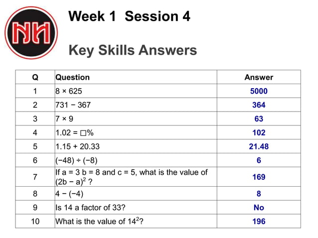 Series a-numeracy-ninjas-skill-book-answers-v5-apr-2016 | PPT
