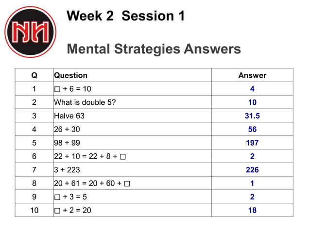 Series a-numeracy-ninjas-skill-book-answers-v5-apr-2016 | PPT