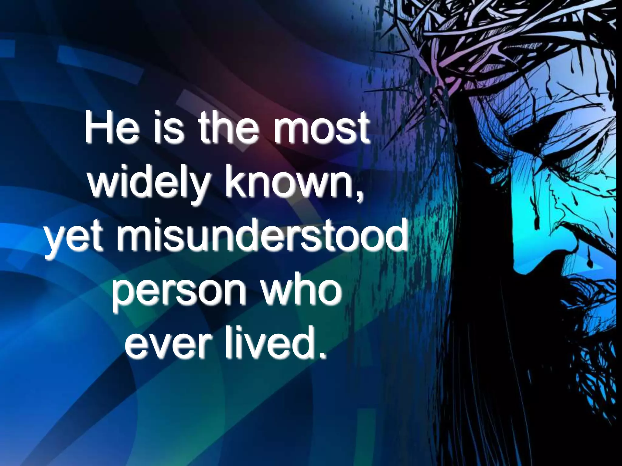 Series jesus is -______ - message – part 1 - jesus is real – sunday 02 ...