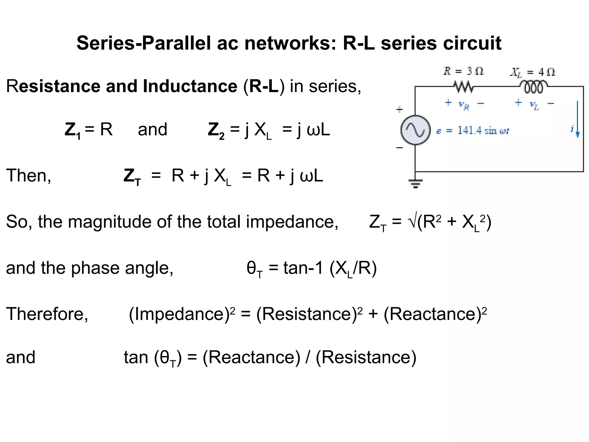 Series parallel ac rlc networks | PPT