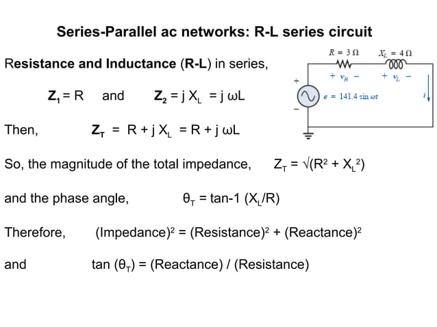 Series parallel ac rlc networks | PPT