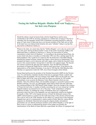 Series 2 truth behind hinduisation of satpanth -d | PDF