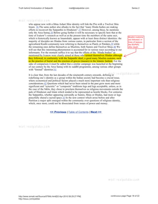 Series 2 truth behind hinduisation of satpanth -d | PDF