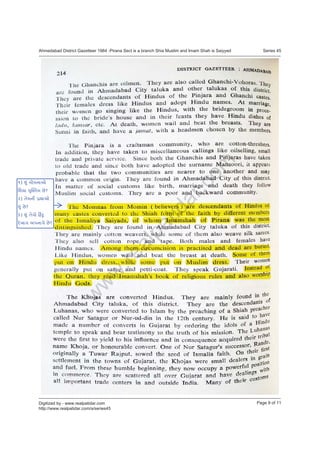 Series 45 ahmedabad district gazetteer 1984 -pirana sect is a branch ...
