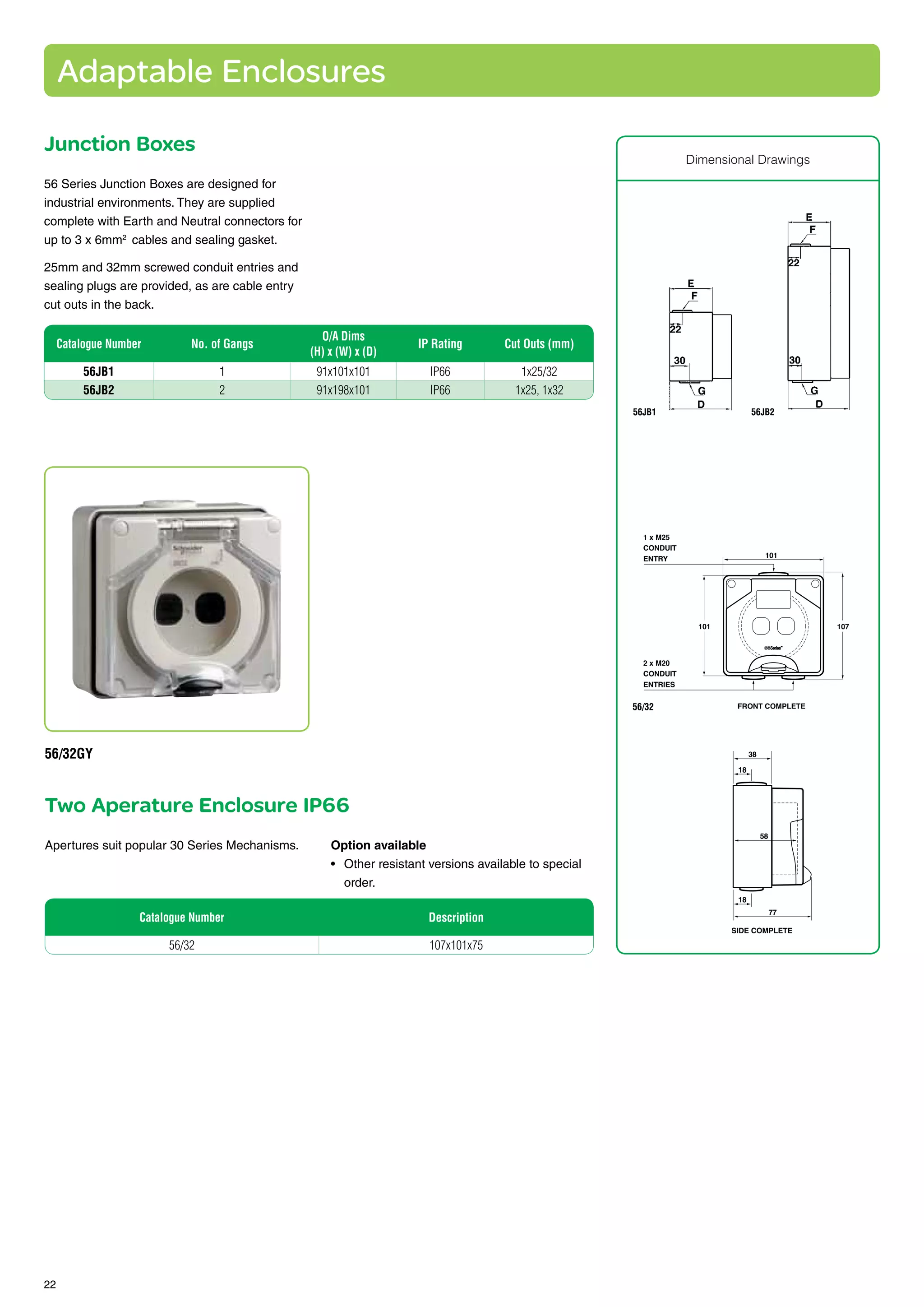 Series 56 industrial switches ip66 schneider clipsal | PDF