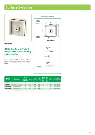 Series 56 industrial switches ip66 schneider clipsal | PDF