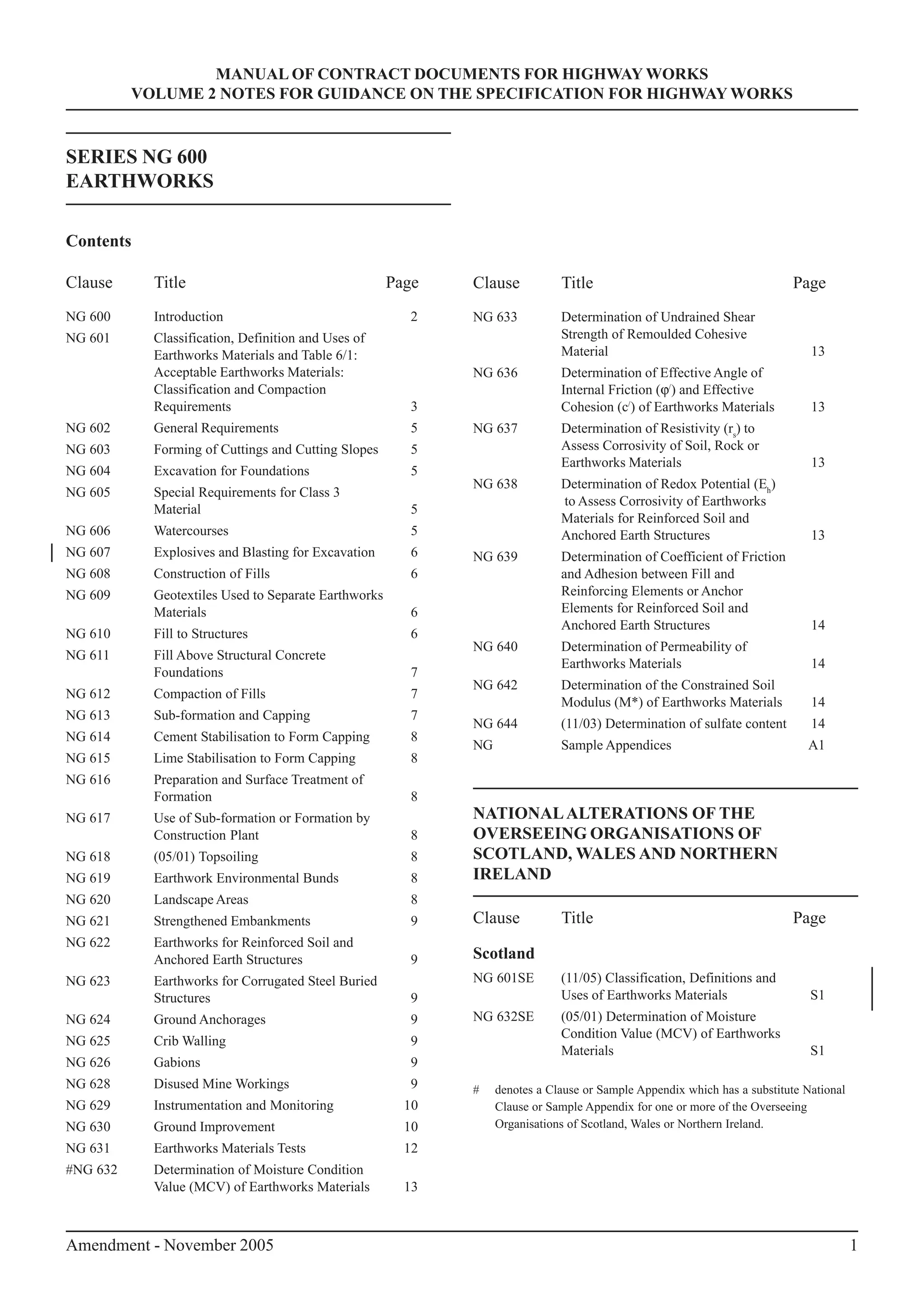 Series 600 specification for earthworks | PDF