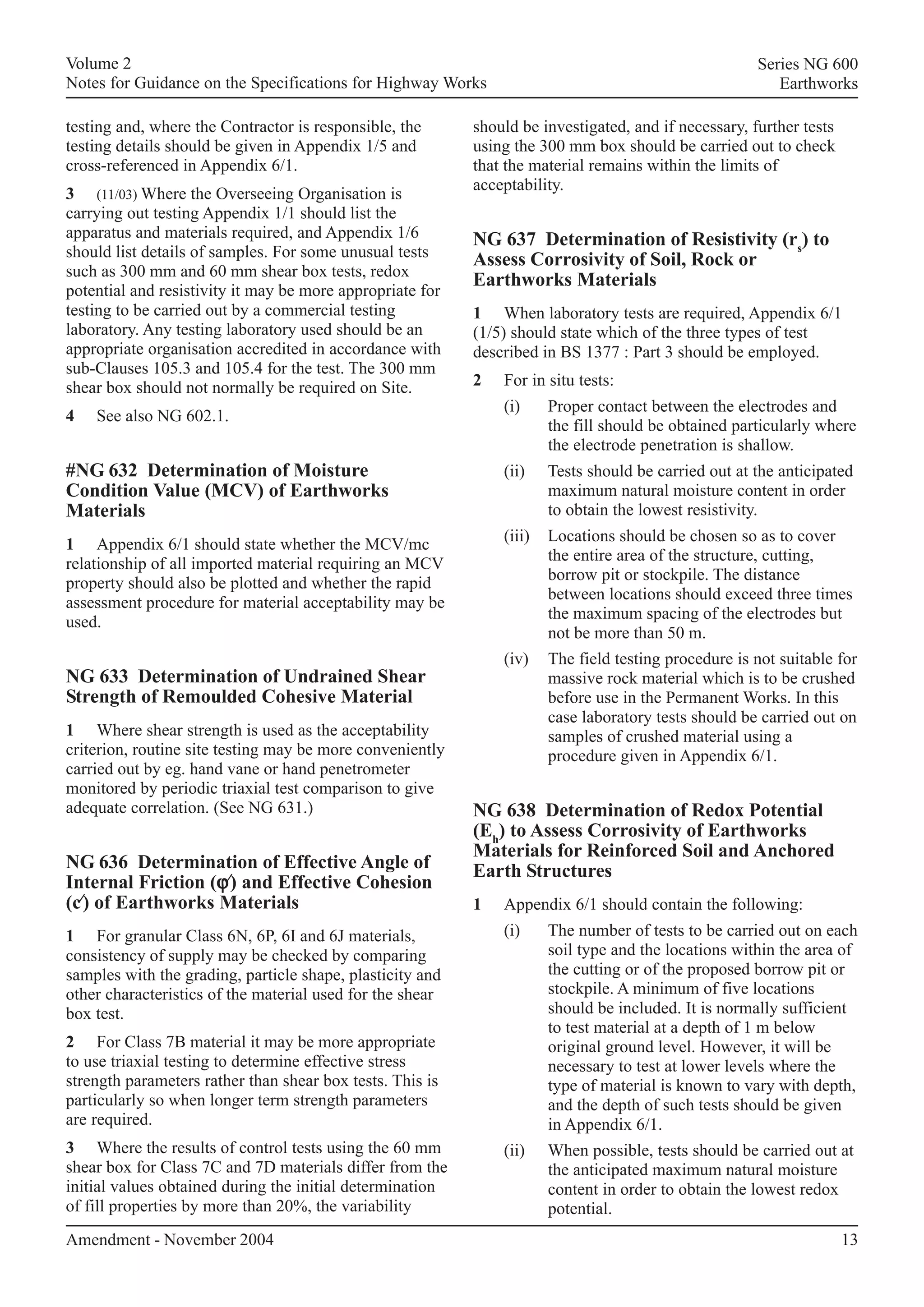 Series 600 specification for earthworks | PDF